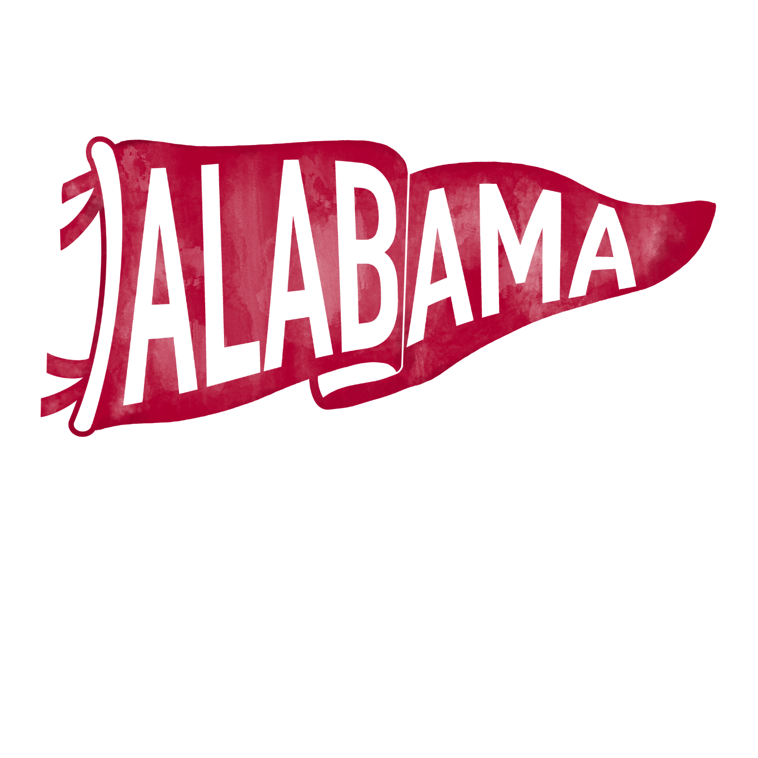 Alabama Pennant – Twin Rivers Custom Design